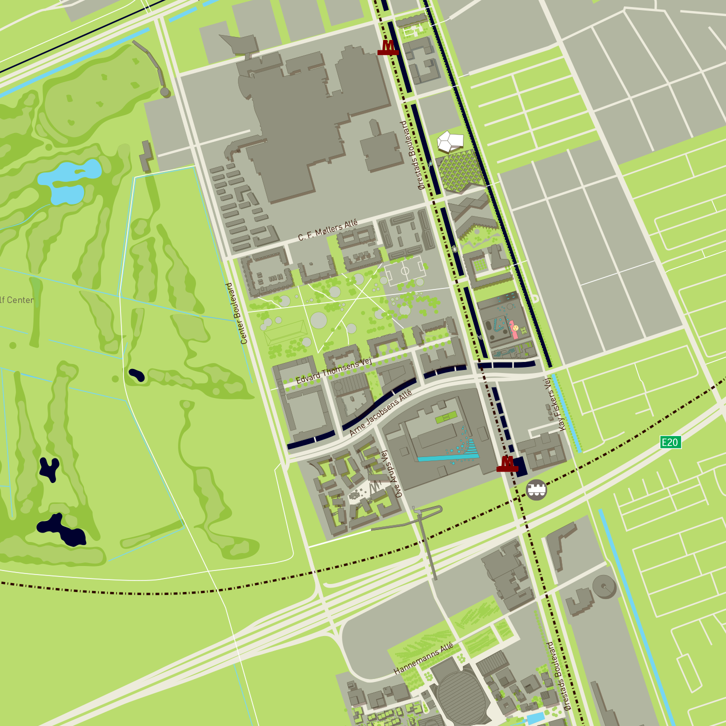 Ørestad City - interaktivt kort - By & Havn